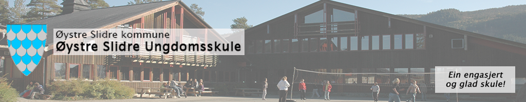 Øystre Slidre ungdomsskule (ØSUS) - Øystre Slidre kommune Øystre Slidre ungdomsskule (ØSUS) - Øystre Slidre kommune